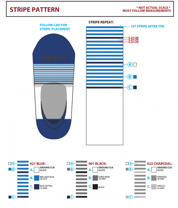 Standard Sock Design Template for All Types of Sock (Free Download)