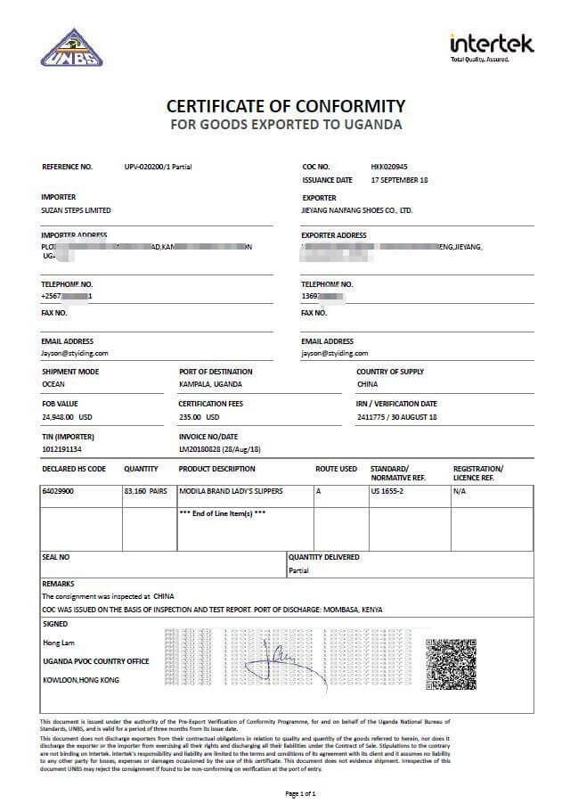 Certificate Of Conformity 101 What Is COC How To Get One Examples 