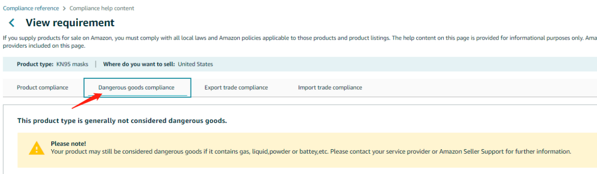 Search Product Compliance Requirements on Amazon