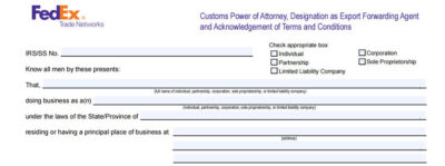 POA in Shipping: How to Fill it?