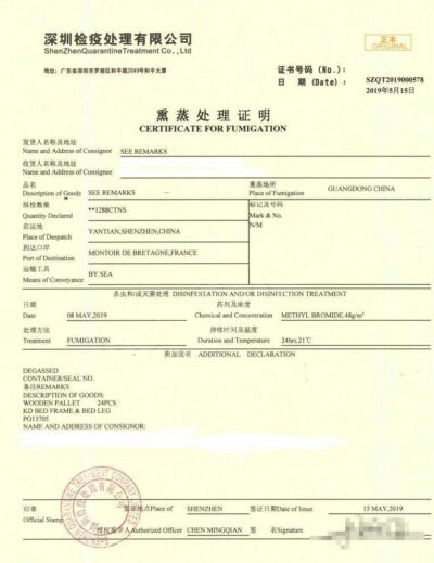 Fumigation Certificate: A Passport For Your Wooden Cargo