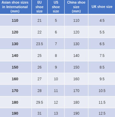 Asian Size Conversions to US | Which One Suits You?